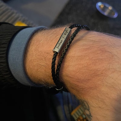 PERIMADE Custom Engraving Bracelet Personalized Friendship Jewelry ...