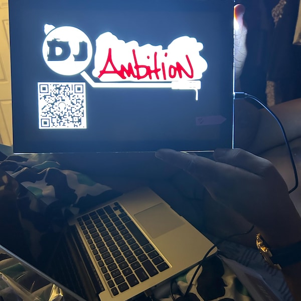 LED Lighted Laptop Sign Personalized Hang Anywhere! - Etsy