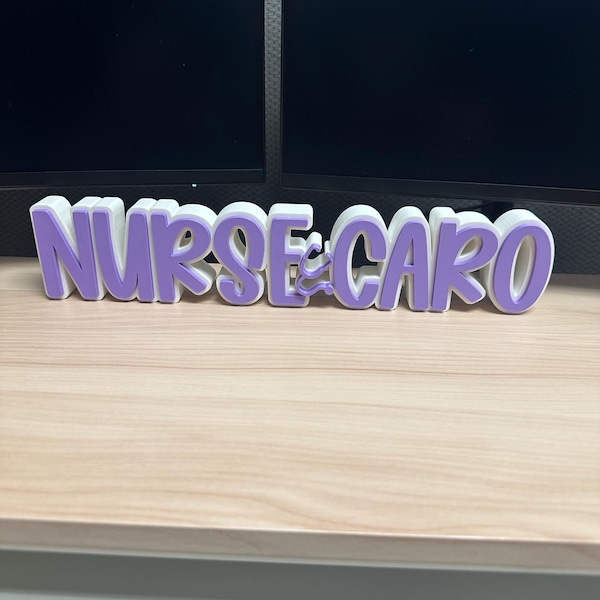 Personalized Desk Name Plate, Nurse Name Sign, RN Name Plate, Medical ...