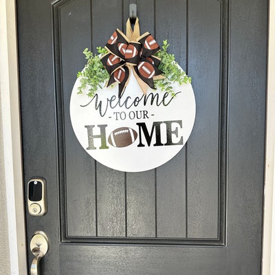 Football Front Door Decor Football Sign Sports Sign Football Football ...