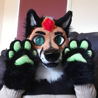 Black Green Paws, Furry Gift, Tiger Paws, Kemono Paws Custom, Pet Play ...