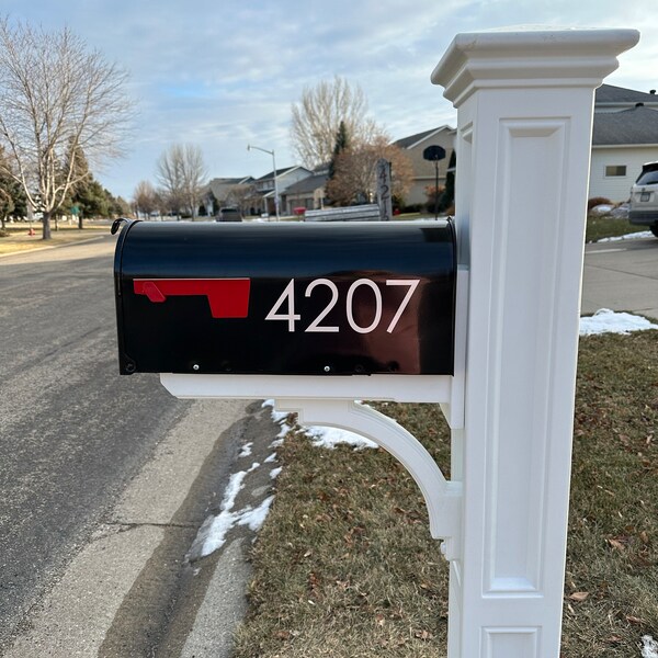 Reflective Mailbox Numbers, Reflective Mailbox Decals, Mailbox Decals ...