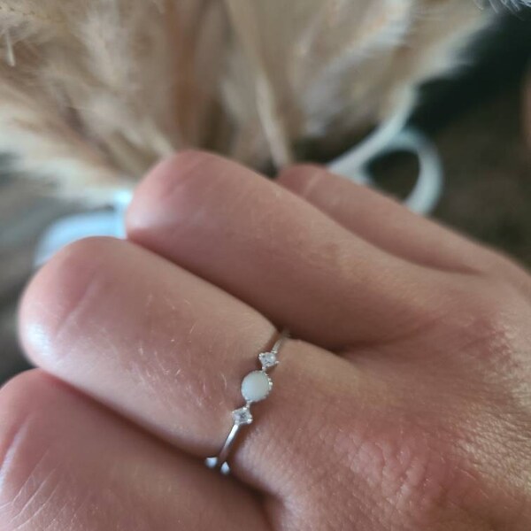 DIY Dainty Breastmilk Ring | 925 Sterling Silver Ring | Stackable ...