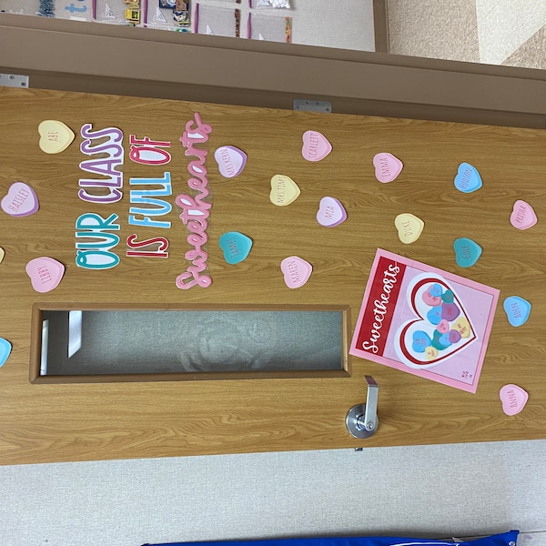 Candy Hearts Our Class is Full of SWEETHEARTS Bulletin Board Kit ...
