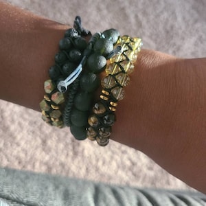 Lion Necklace Men's Natural Tiger Eye Black Onyx Beaded - Etsy