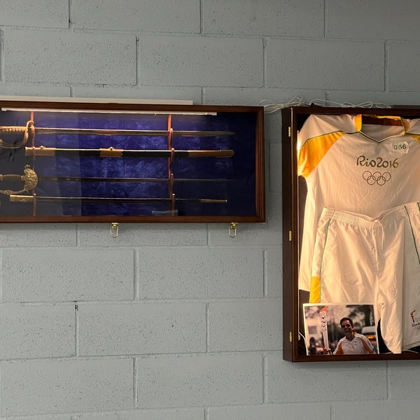 Extra Deep Jersey, Uniform, Jacket Display Case Cabinet Shadowbox - 98% ...