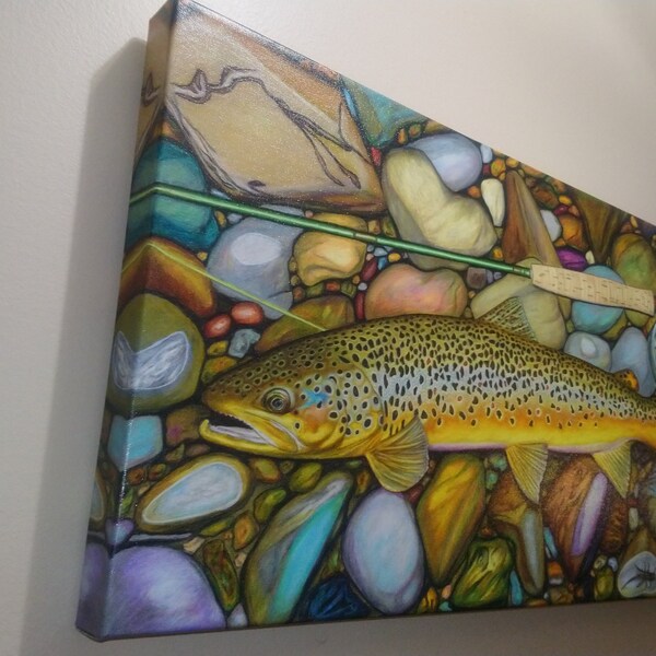 Trout Pose 18x 24 Limited Edition Fine Art Print - Etsy