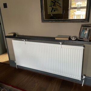 Rustic Floating Shelf Reclaimed Wooden Chunky Radiator - Etsy UK