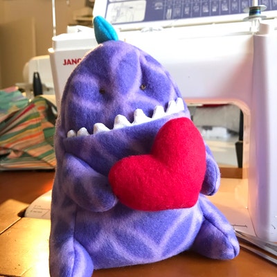 Love Monster in 2 Sizes PDF Sewing Pattern and Tutorial step-by-step ...