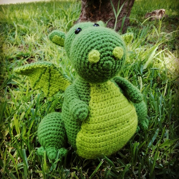 Yoki the Dragon Amigurumi Crochet Pattern - Etsy