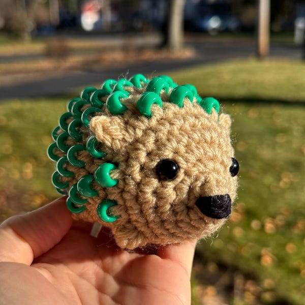 Beaded Fidget Hedgehog Crochet Pattern: Beginner Friendly, No Sew ...
