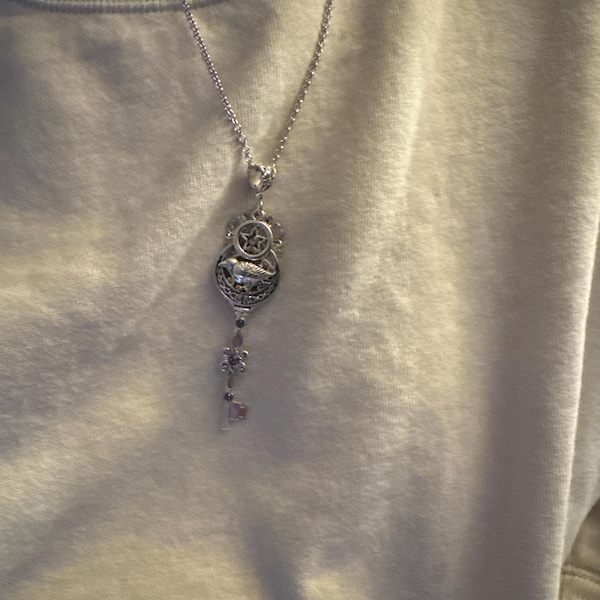 Skeleton Key Necklace "nightwatcher" - Crow Pentacle Moon Key to My ...