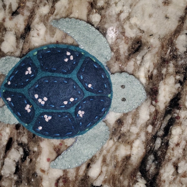 Felt Sea Turtle Sewing Pattern, Felt Ornament, Ocean Pattern, SVG PDF ...