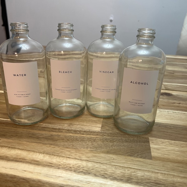 Clean+home Cleaning and Laundry Labels • Water and Oil Resistant ...
