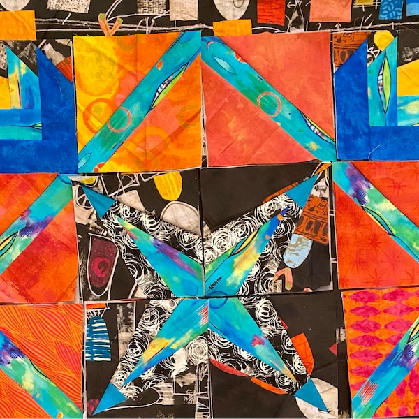 Miniature Quilt Block 1 for Paper Piecing - Etsy