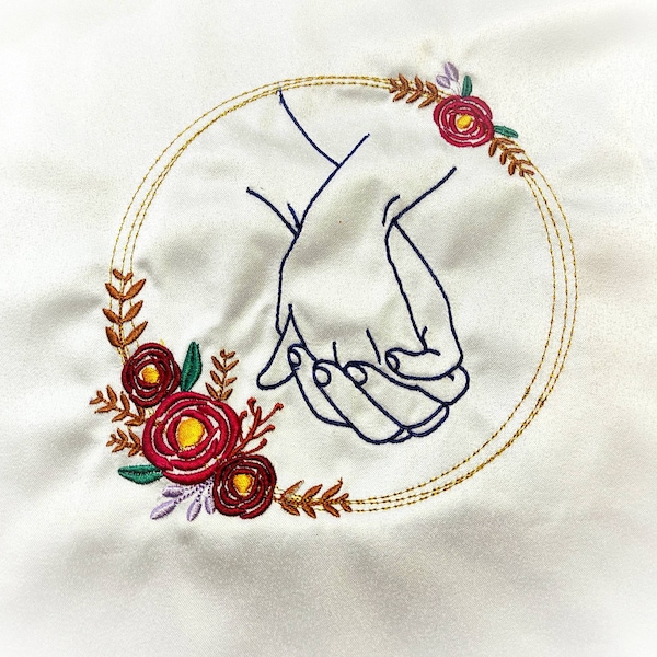 5 Holding Hands Embroidery Design,couple Hands - Etsy