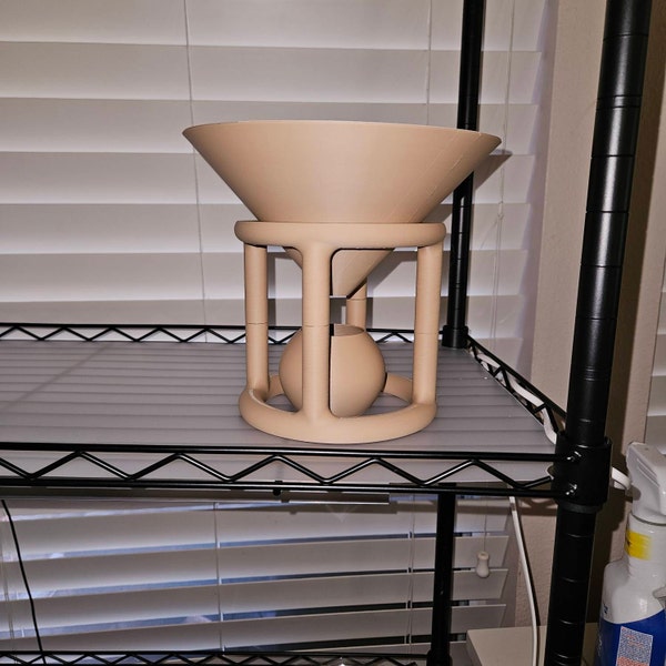 The FUNNEL Planter With Stand and Water Catch for Indoor House Plants ...