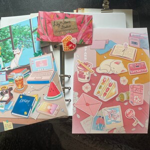 Hanami Sticker Sheet Japanese Picnic Aesthetic Spring - Etsy