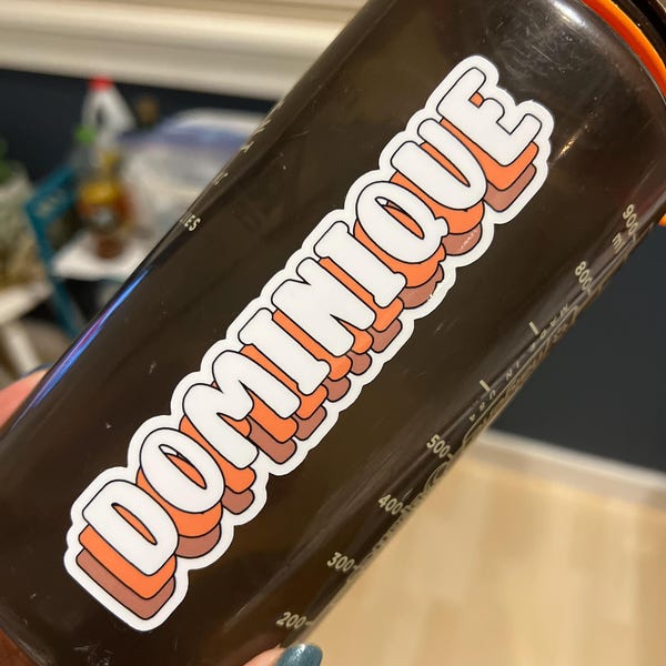 Waterproof Name Decal - Personalized Vinyl Sticker - NAME STICKER ...