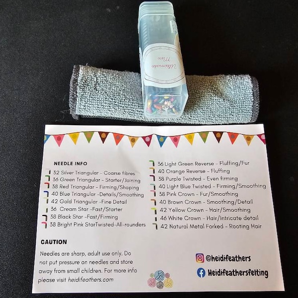 Heidifeathers 'ultimate Needle Mix' Felting Needles -15 Different Types ...