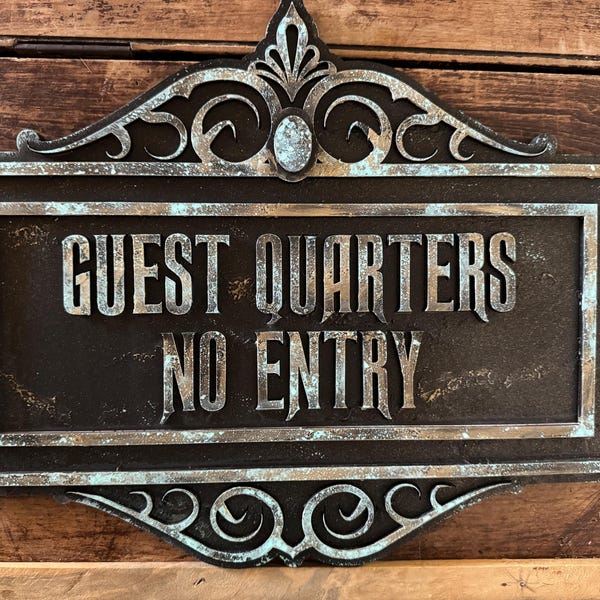 Haunted Mansion No Entry Sign - Etsy