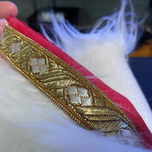 604.2 Metallic Gimp Trim Ladder Antique-gold 3/8 9mm, Antique Gold Gimp ...