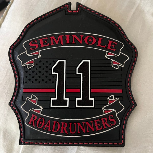 Firefighter Helmet Shield/leather Helmet Shield/personalized ...