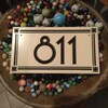 Vertical Craftsman Address Sign Engraved House Number. Choice of 3 ...