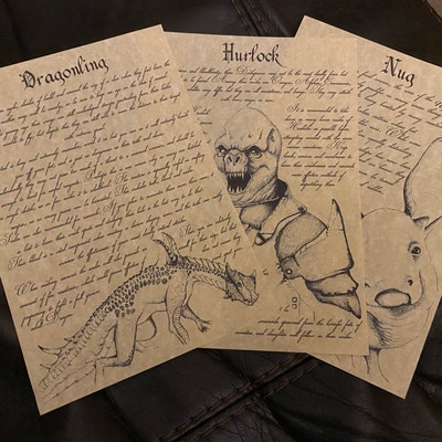 Steampunk Writing Paper Set Victorian Era Calligraphy Aged - Etsy