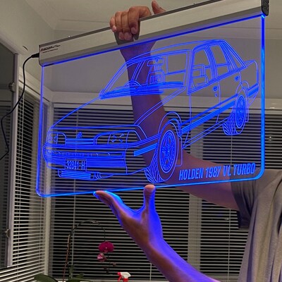 Nissan Skyline GT-R R34 RGB LED Acrylic Sign Led Bar Sign Rgb Led Sign ...