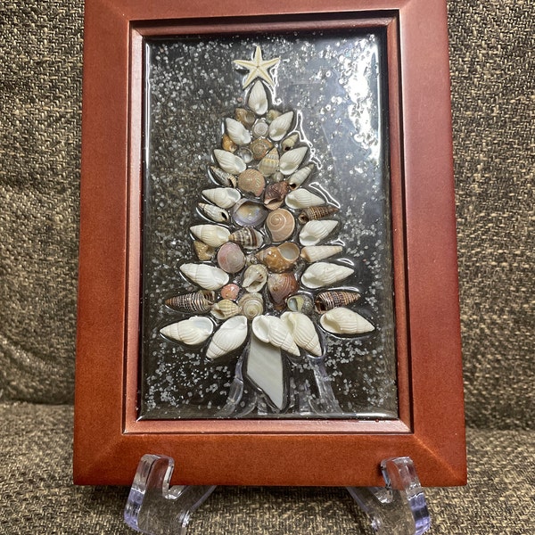 White Distressed Cape Cod Mosaic Seashell Ornaments - Etsy