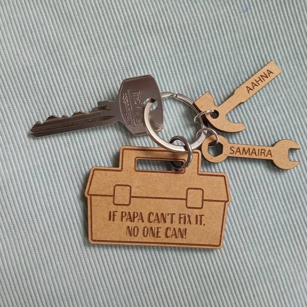 Dad Keychain From Kids | for Dad | for Grandpa | Father's Day Gift ...