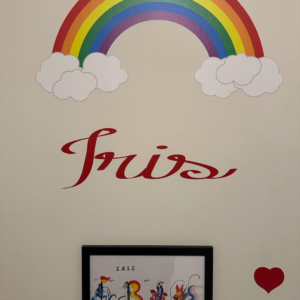 Rainbow Wall Decal Playroom Wall Decal Rainbow Wall Art Decal Girls ...