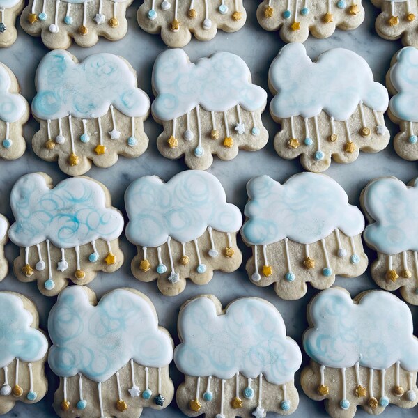 Sprinkle Cloud With or Without Moon & Star Cookie Cutter - Etsy