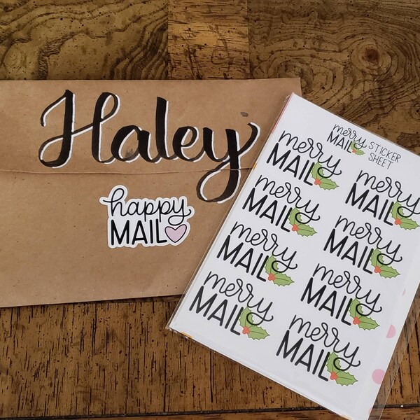 Smells Like Happy Mail Sticker SVG, Wax Melt Printable Stickers, Candle ...