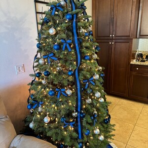 Thin Blue Line Bows, Police Christmas Tree Bow, Christmas Tree Bow Sets ...