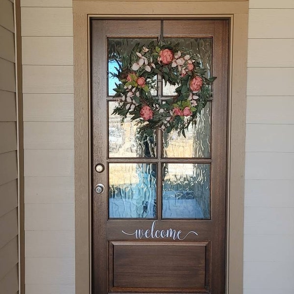 Welcome Door Decal Front Door Decal Welcome Vinyl Decal D024 Front Door ...