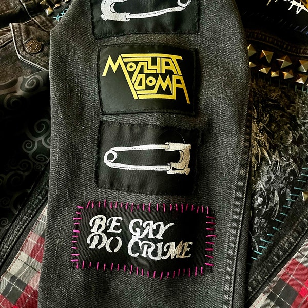 No Means No Unique Handpainted DIY Punk Patches Multiple Designs - Etsy
