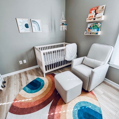 Boho Nursery Print Set Of3 Sun Rainbow Moon Baby Room - Etsy