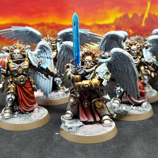 4 Sets Angelic Feather Wings for Kitbash and Table Top Miniatures 32 ...