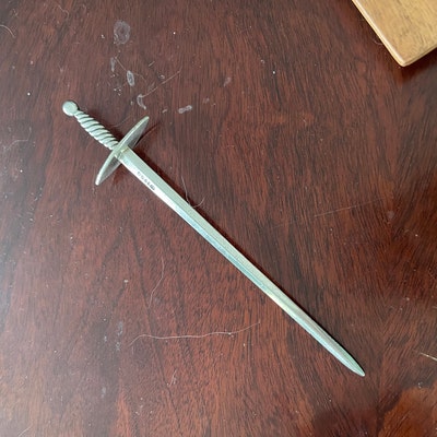 Delightful Tiny Metal Small 17th Century Influenced Long Sword ...