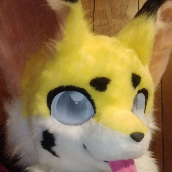 Furred Fursuit Head Base Furry Fursuit Mask Base Furry 3D Printed ...