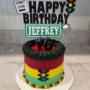 Driver License Birthday Cake Toppercake Toppernew Driver - Etsy
