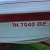 Set of 2 Watercraft Registration Numbers 3 INCH Lettering Vinyl Boat ...