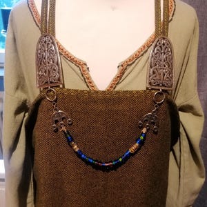 Celtic Omega Fibula With Bronze Knot Pattern Nordic Horseshoe Fibula ...