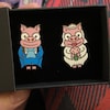 Simpsons Wedding Cuff Links Pig Bride and Groom Enamel Lisa's Wedding ...