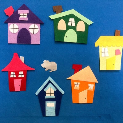 PDF Pattern for Hey Diddle Diddle the Cat and the Fiddle Felt Board ...