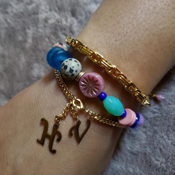 Handmade Statement Bracelet, Colorful Beaded Bracelet, Friendship ...
