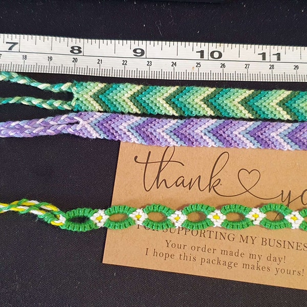 Beautiful Handmade Friendship Bracelet in Your Choice of Design and ...
