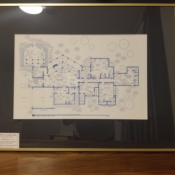 Magnum P.I. Guest House Floor Plan - TV Show Floor Plan - Hand-drawn ...